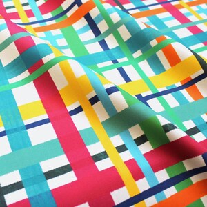 Multi Coloured Check Upholstery Fabric Available in Fat Quarters and by ...