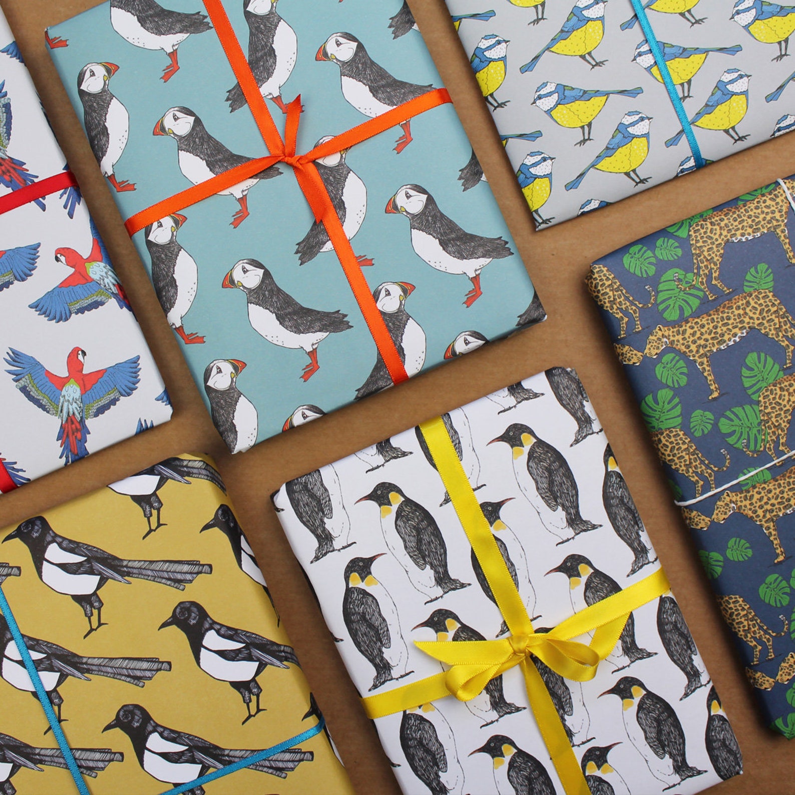 Puffin Wrapping Paper Wrapping Paper Birthday Recyclable - Etsy