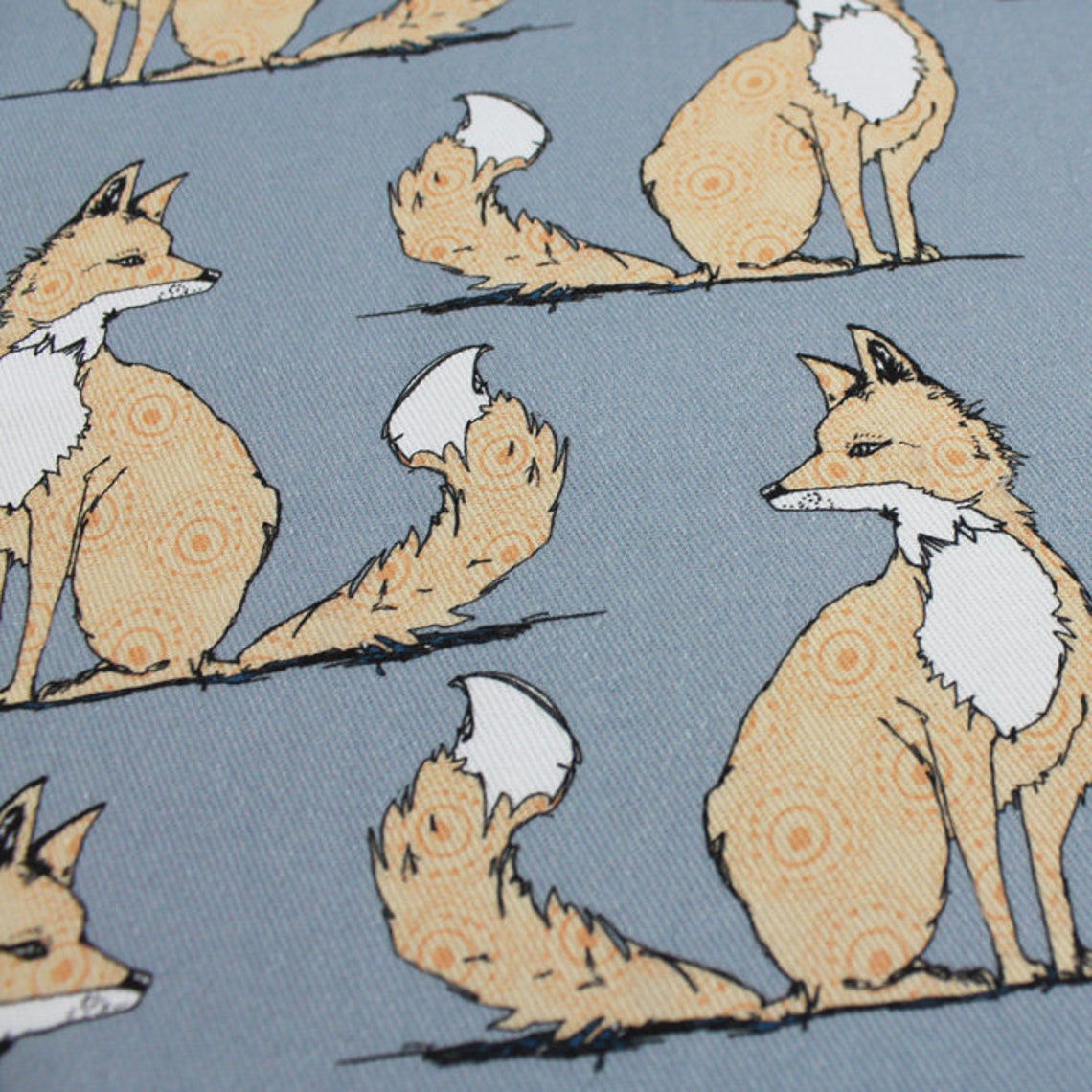 Fox Upholstery Fabric Available by the Metre - Etsy