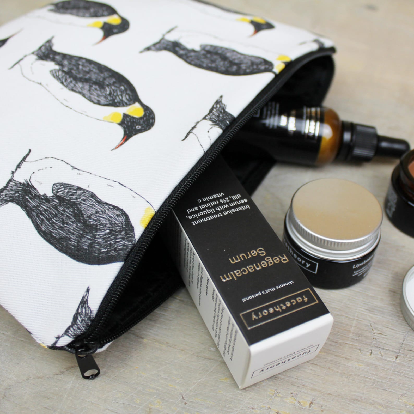 Penguin Wash Bag Penguin Make up Bag Toiletry Bag - Etsy UK