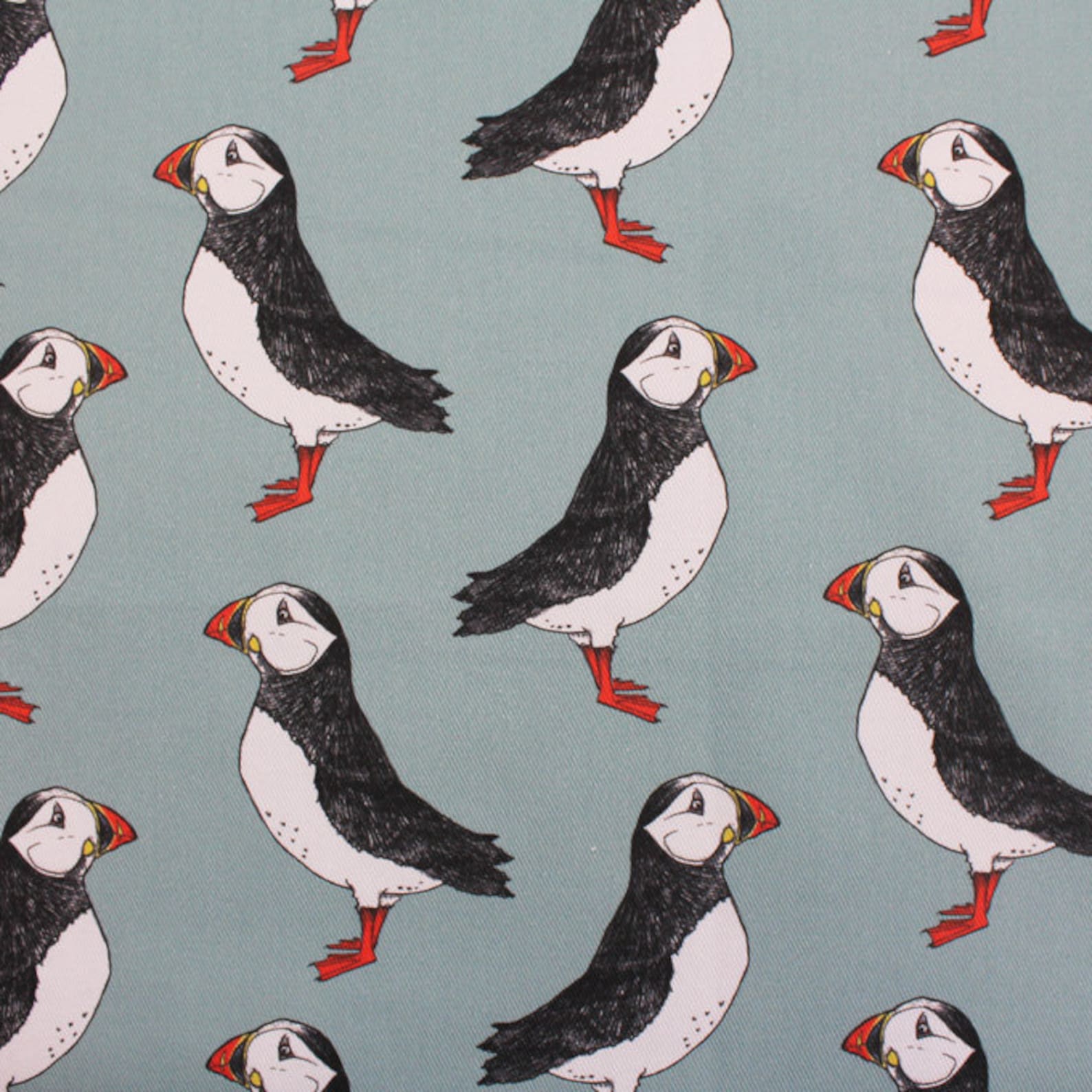 Puffin Upholstery Fabric Available by the Metre - Etsy UK