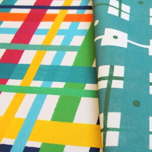 Multi Coloured Check Upholstery Fabric Available in Fat Quarters and by ...