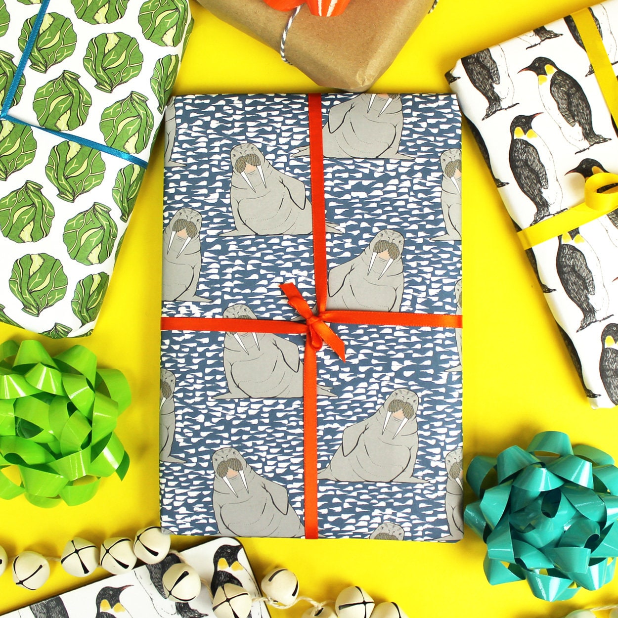 Walrus Wrapping Paper Christmas Wrapping Paper Eco | Etsy