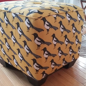 Yellow Magpie Upholstery Fabric Available by the Metre - Etsy