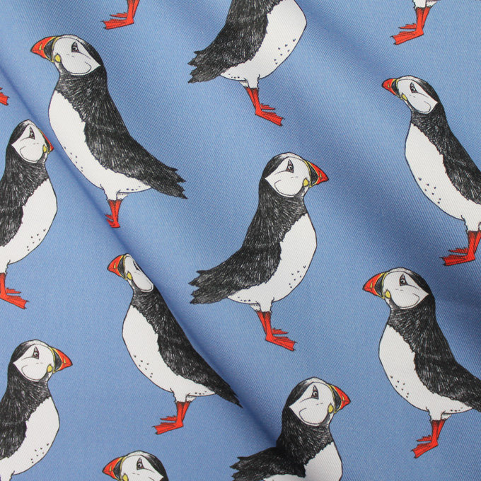 Puffin Upholstery Fabric Available by the Metre - Etsy UK