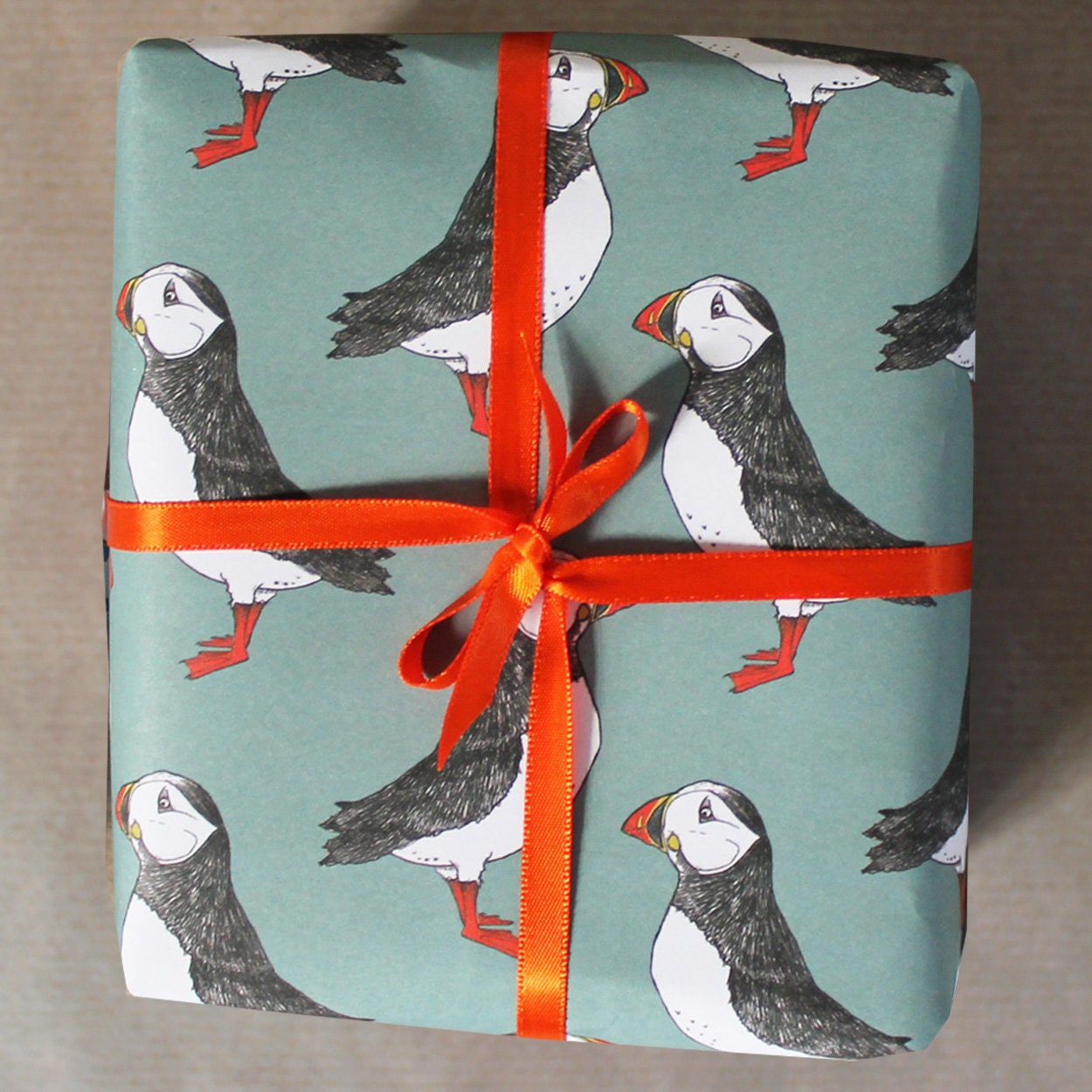 Puffin Wrapping Paper Wrapping Paper Birthday Recyclable - Etsy