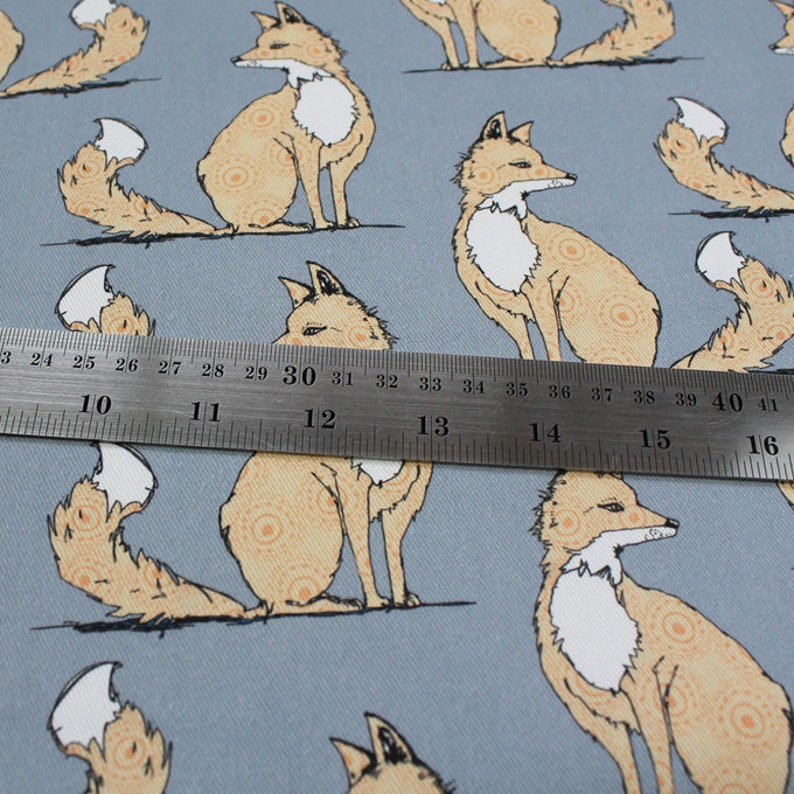 Fox Upholstery Fabric Available by the Metre - Etsy