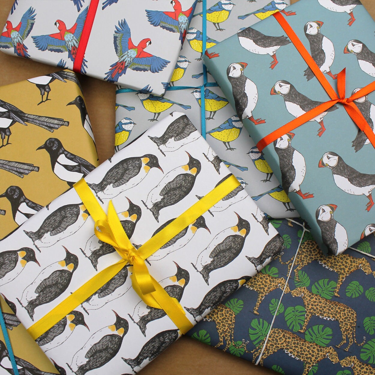 Puffin Wrapping Paper Wrapping Paper Birthday Recyclable - Etsy