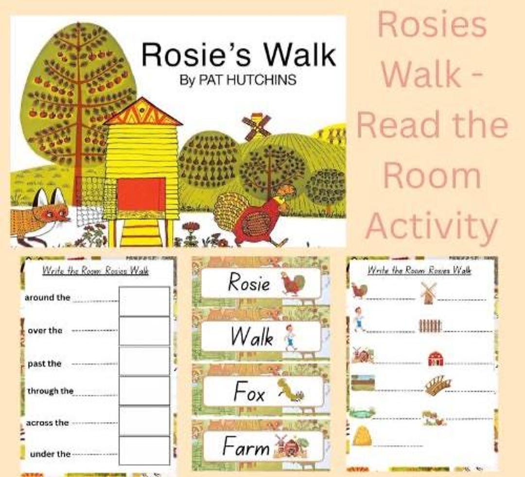 Rosies Walk - Write the Room Activity - Etsy