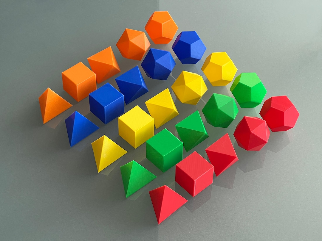 Polyhedrons or Platonic Solids for Assembly: Tetrahedron, Octahedron ...