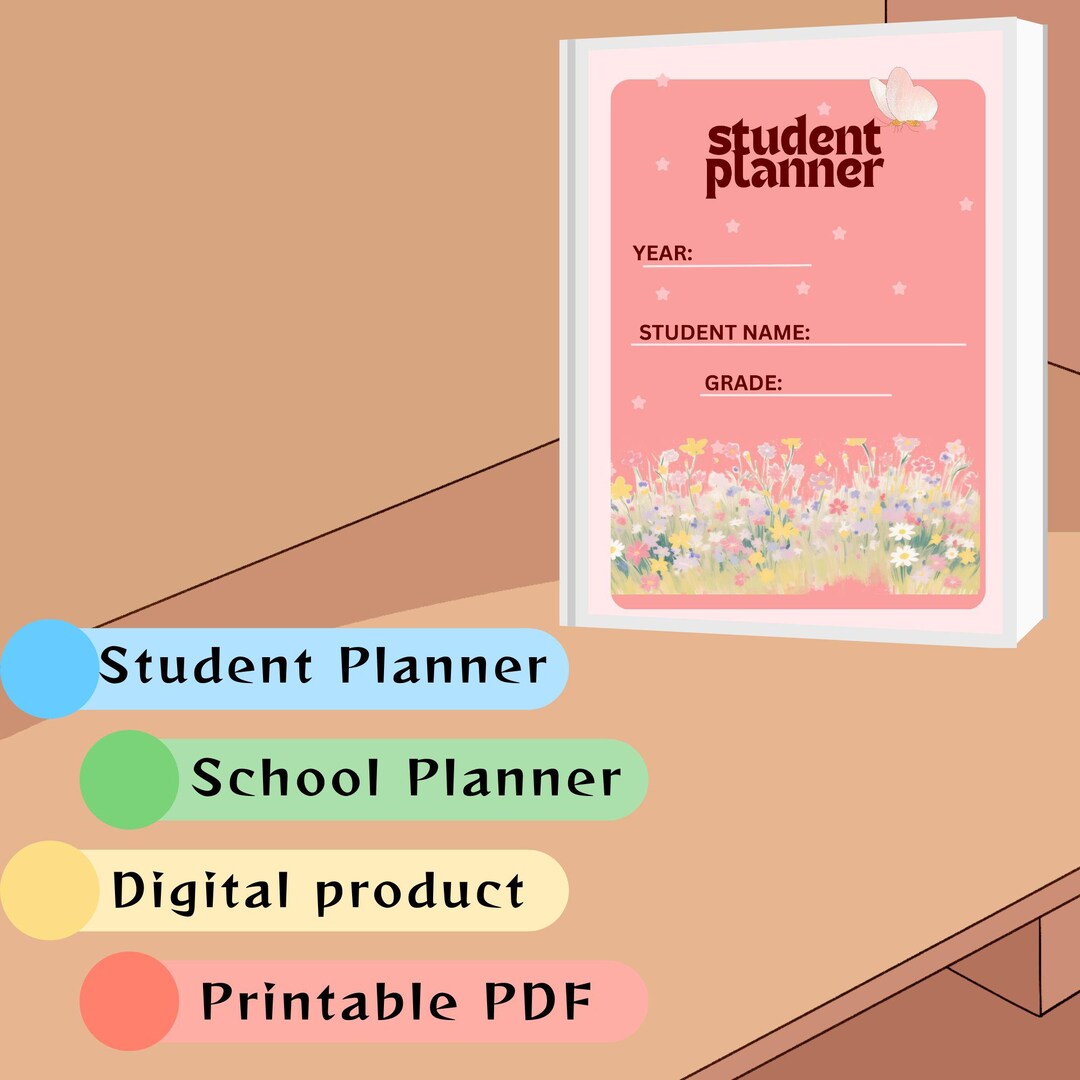 Minimal Student Planner | Printable Academic Planner | Daily Weekly ...