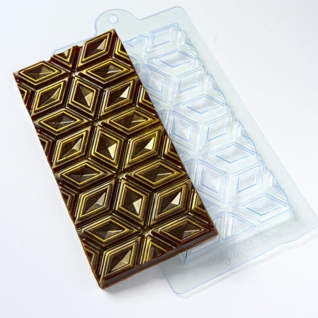 Diamonds Plastic Mold for Soap, Chocolate, Plaster, Gypsum, Jesmonite ...