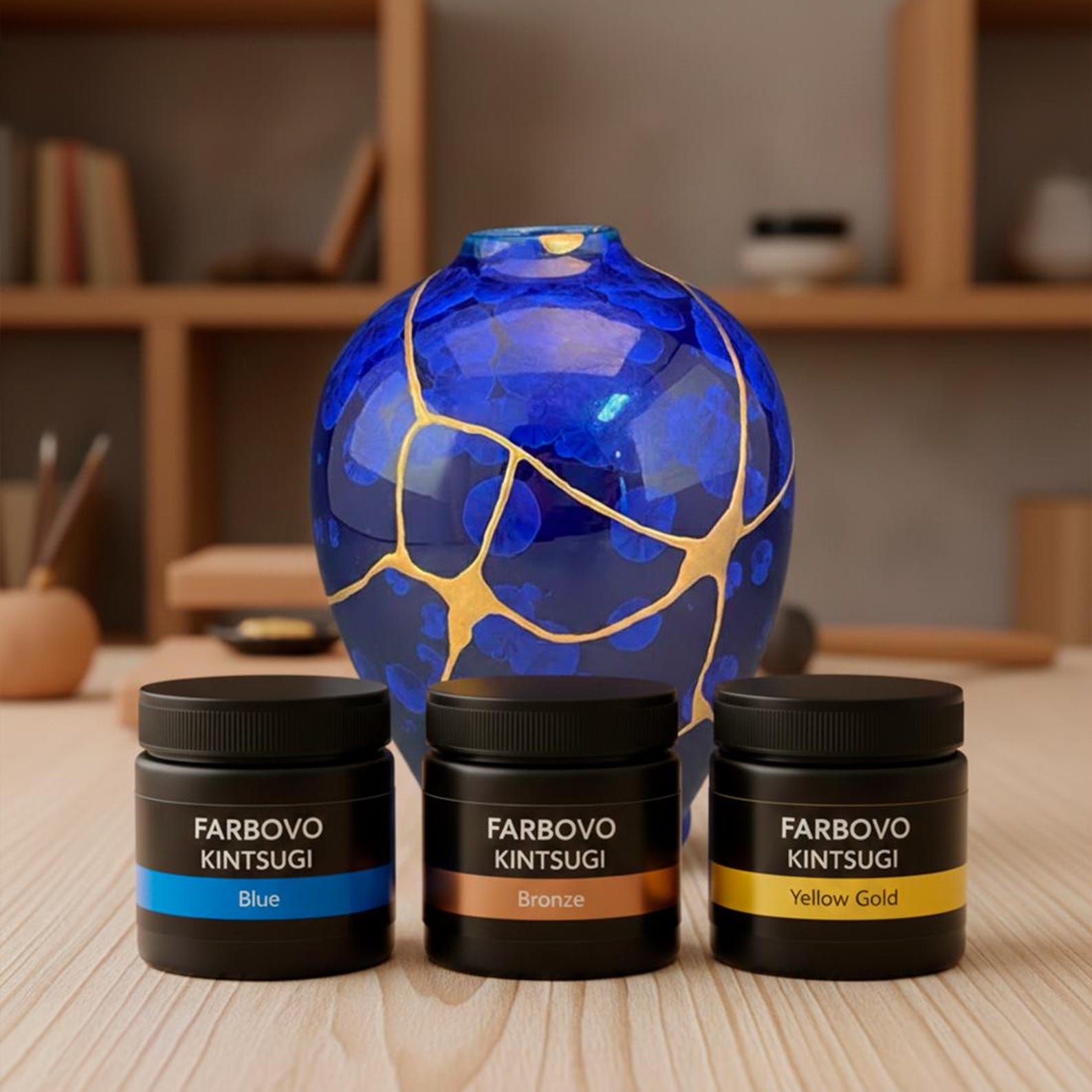 Kintsugi Colors, Pigment for Epoxy Resin, Repair Ceramics Dye, 11 Non ...