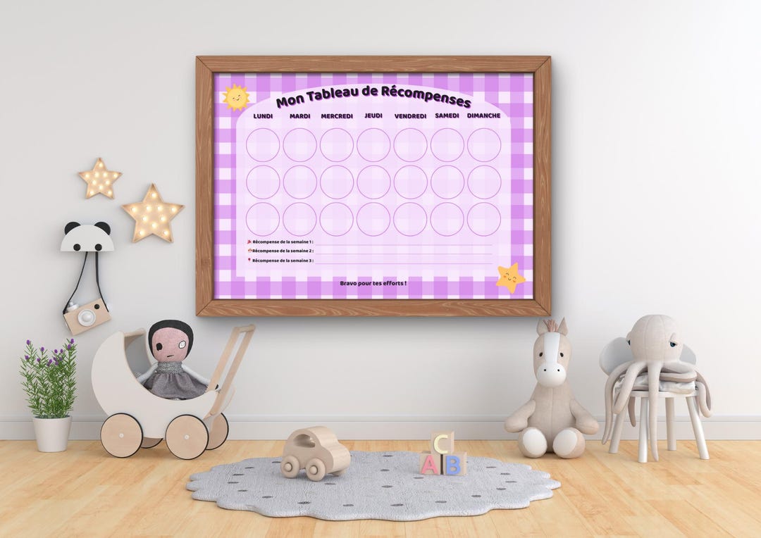Vichy Purple Reward Chart for Children | Positive Education Motivation ...