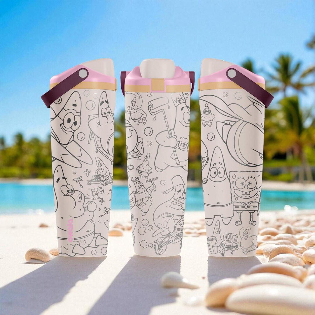 Engraved Goofy Sea Creatures Sway Bottle – 30oz 40oz – Daybreak – Fun ...