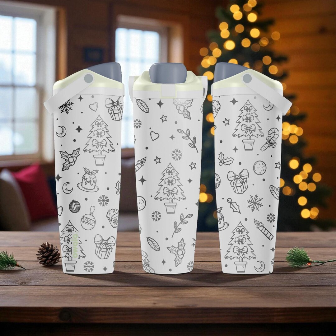 Engraved Christmas Tree Owala Sway – 30oz 40oz – Holiday Cup With ...