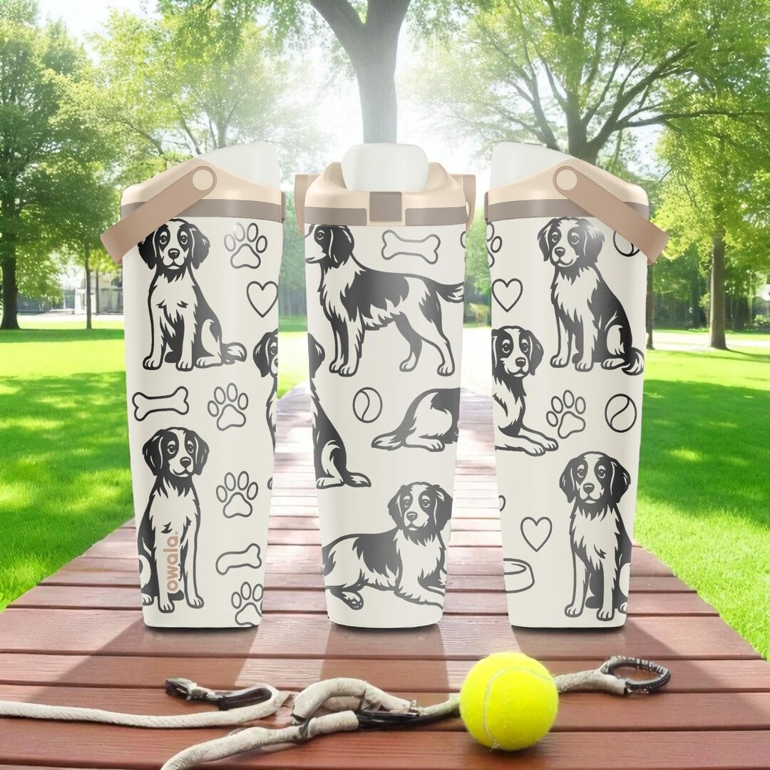 Engraved Cocker Spaniel Dog Owala Sway Bottle – 30oz 40oz – Lightly ...