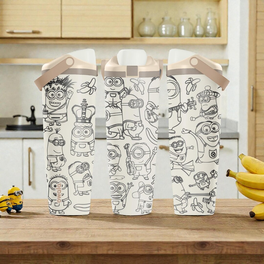 Engraved Playful Cartoon Owala Sway Bottle – 30oz 40oz – Fun Character ...