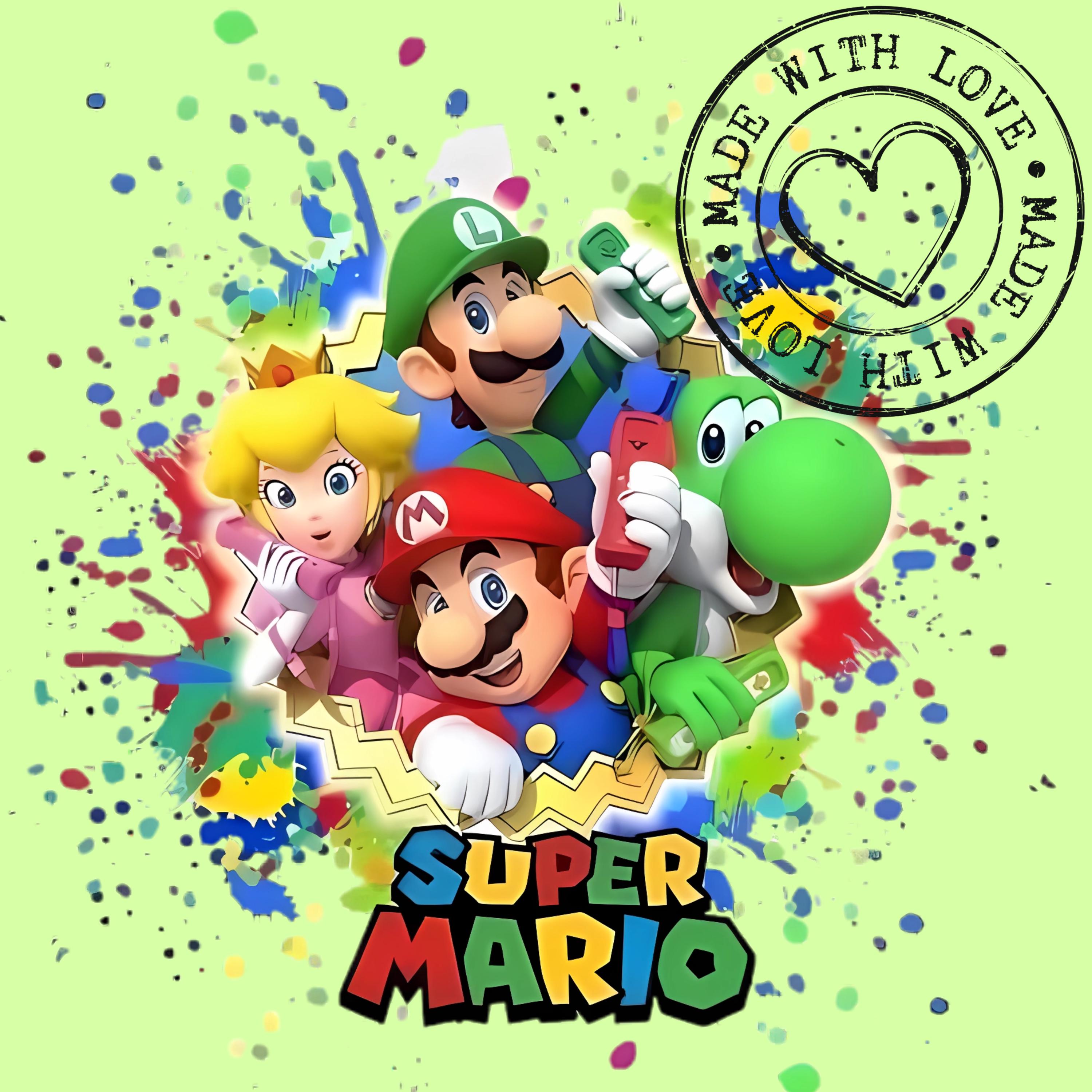 Super Mario 3D PNG Bundle Digital Clipart Pack for Crafts - Crafty Temps