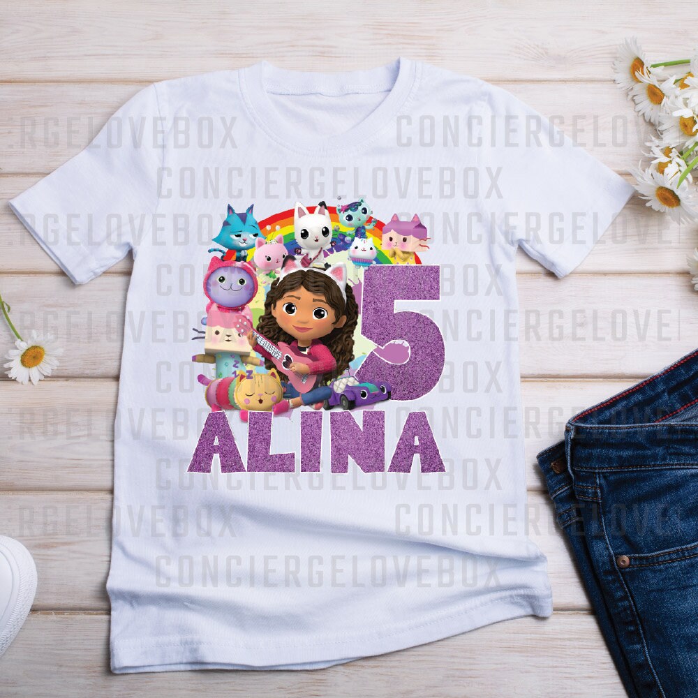 Gabbi's Dollhouse Iron on Transfer Design I Birthday Party Iron on ...
