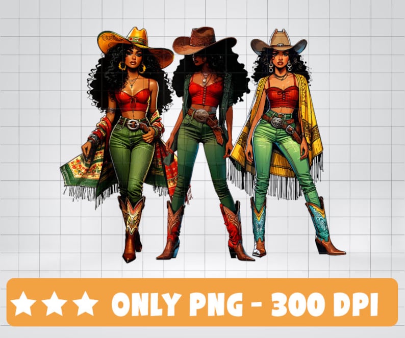 Black Cowgirl Western Rodeo Melanin Black History PNG Beautiful Black ...