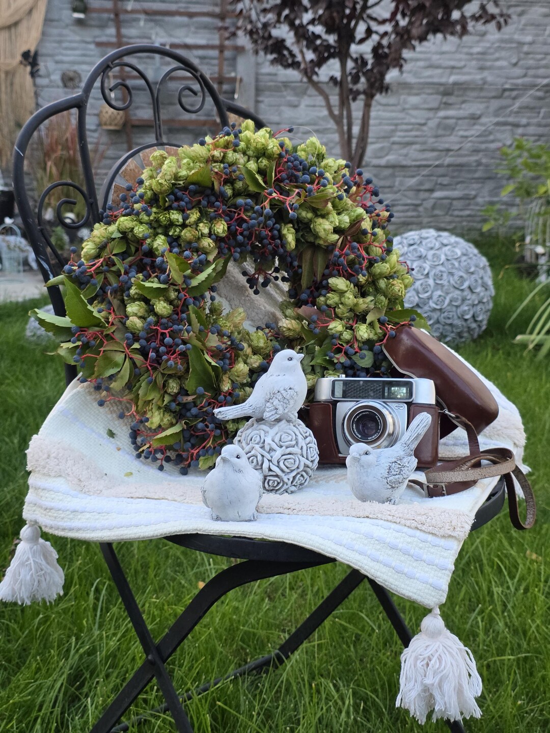 Set of Concrete Birds, Bird Sculpture, Home and Garden Decor - Etsy