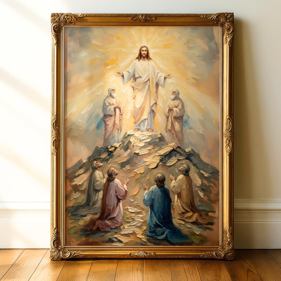 Miracle Jesus Christ Painting: Jesus Transfiguration, Christianity ...