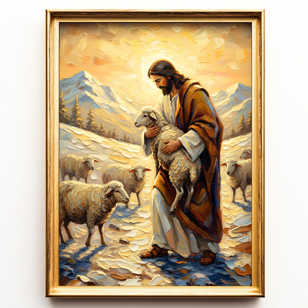 Jesus Christ Paint: Parable of the Good Shepherd, Leaving the 99 ...