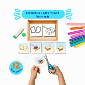 Sandwich Sequencing Activity for Kids, Printable Story Cards, Fine ...
