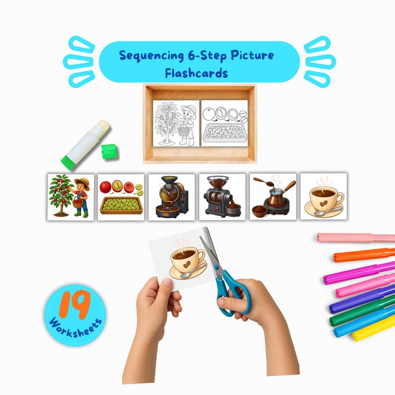 6-step Sequencing Cards for Kids , Printable Story Sequence Activity ...