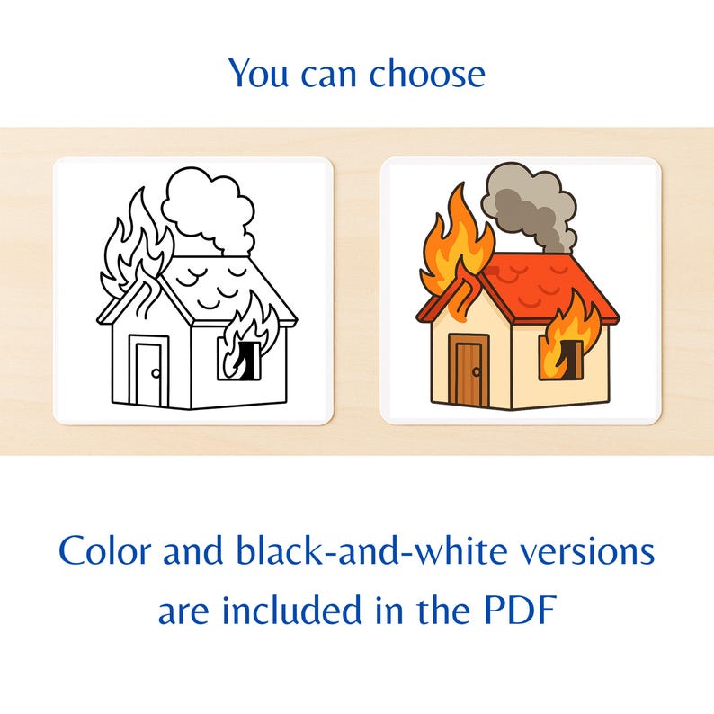 Fire Safety Sequencing Cards , Printable Story Sequence Activity - Etsy