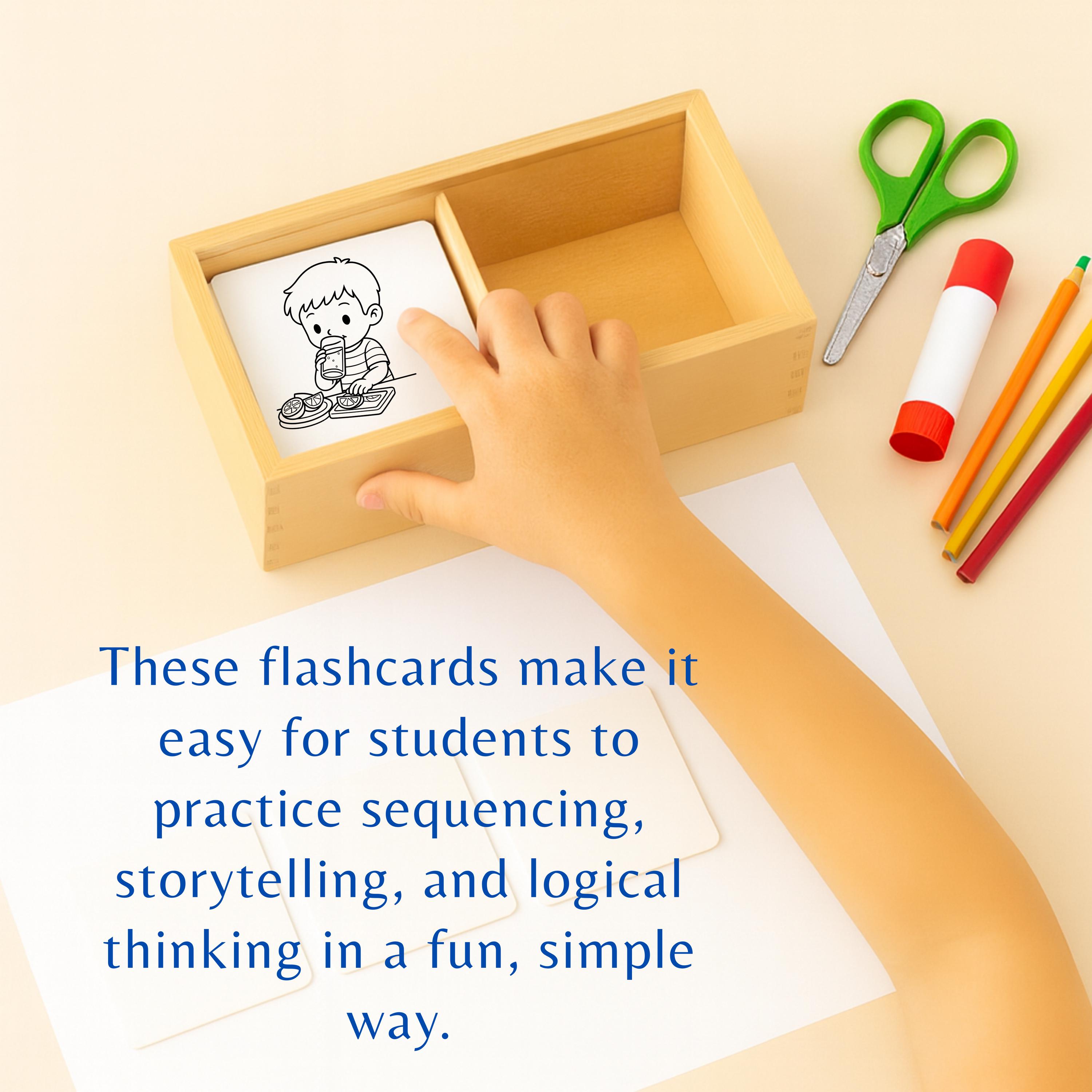 6-step Sequencing Cards for Kids , Printable Story Sequence Activity - Etsy