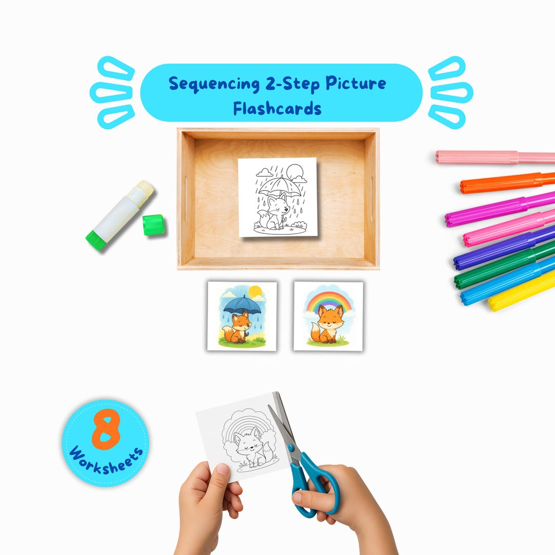 Fox and the Rain Sequencing Story, Educational Activity PDF - Etsy