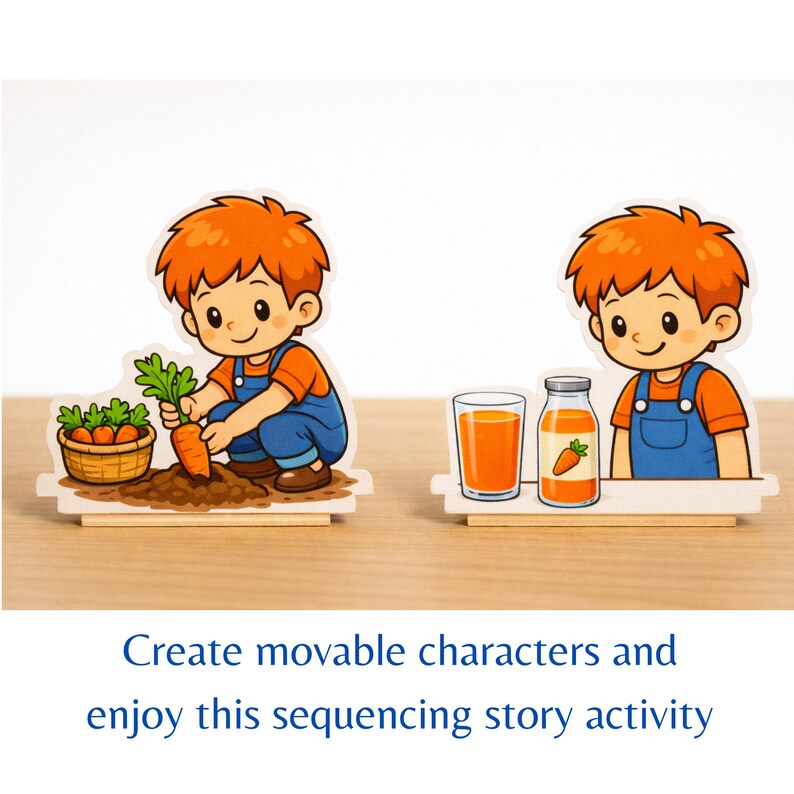 6-step Sequencing Cards for Kids , Printable Story Sequence Activity - Etsy