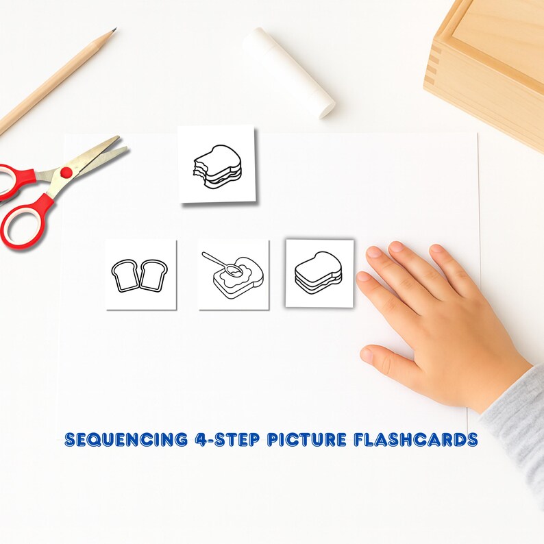 Sandwich Sequencing Activity for Kids, Printable Story Cards, Fine ...