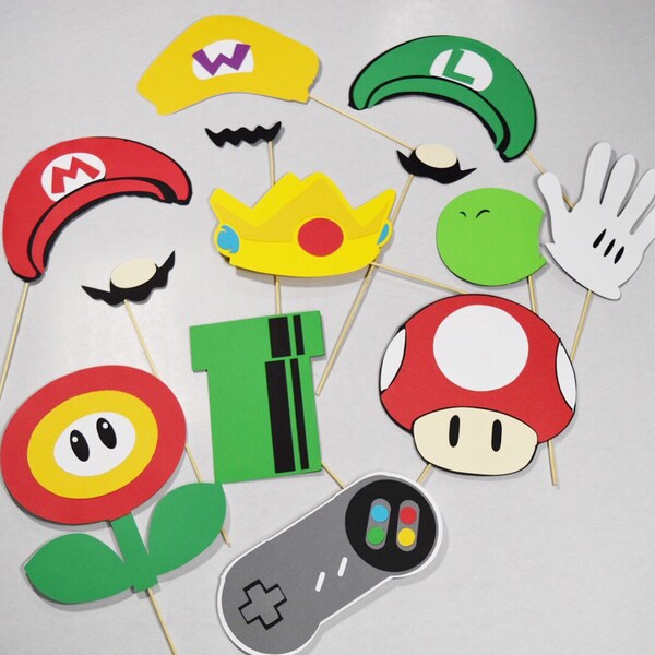 Mario Photo Props - Etsy