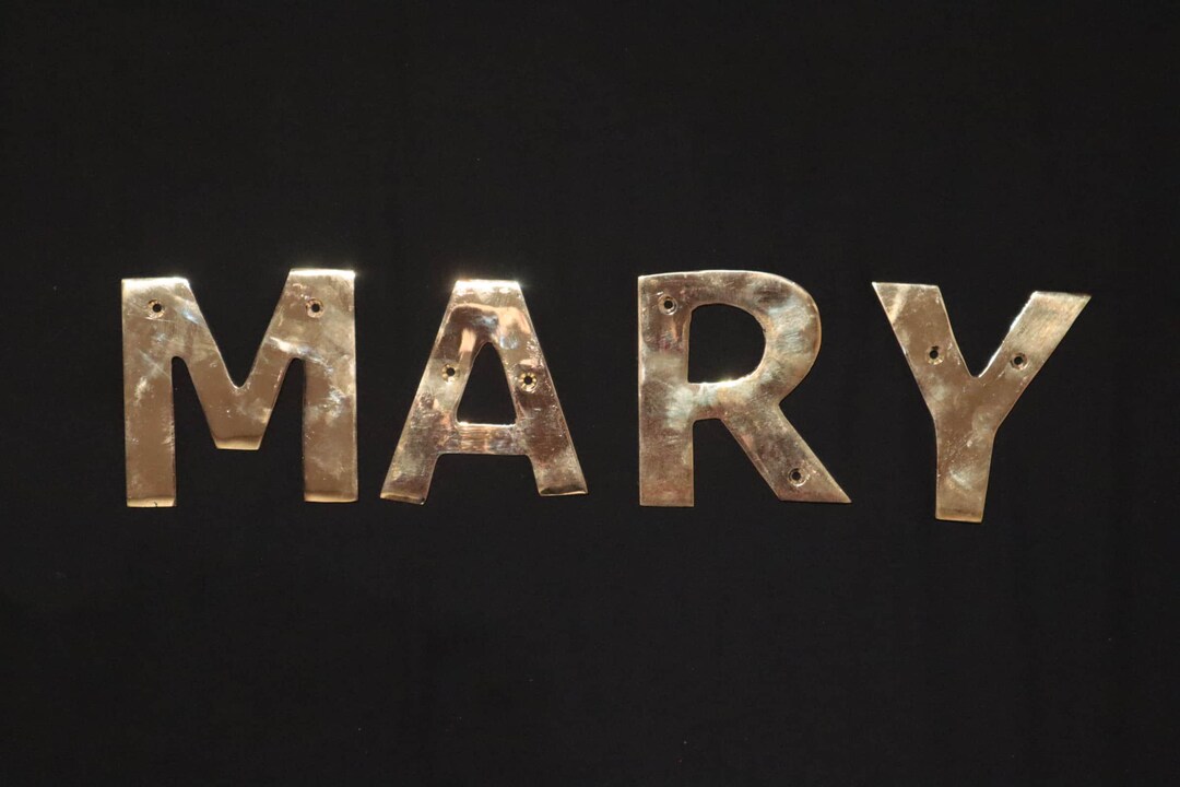 Handmade Solid Brass Letters – Moroccan Wall Decor, Custom Initials - Etsy