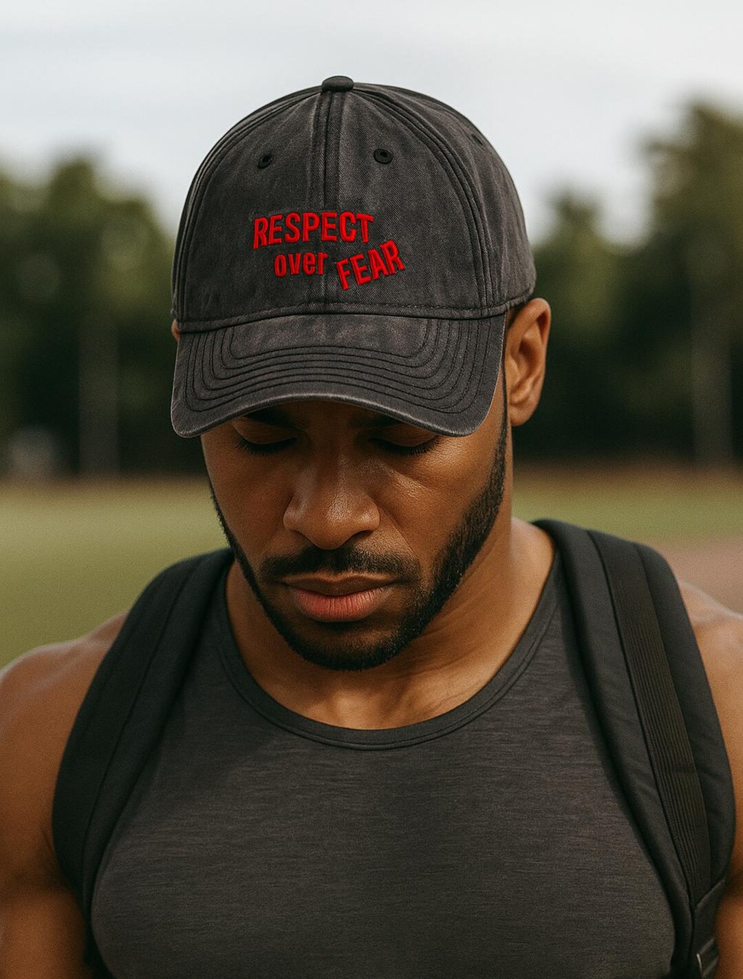 Vintage Cap Embroidery, RESPECT Over FEAR, Unisex Streetwear Hat ...
