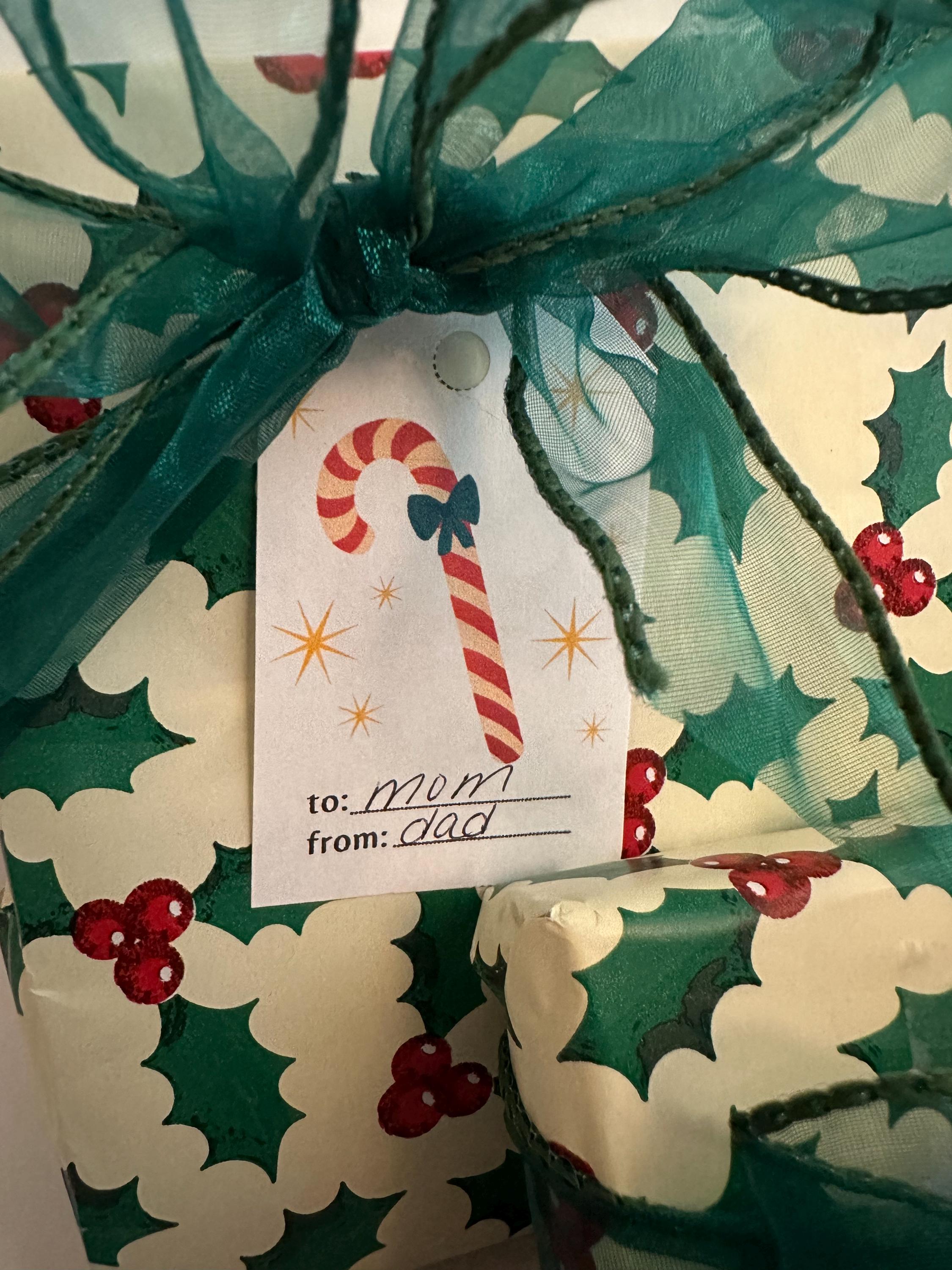 Classic Christmas Gift Tags | Vintage Watercolor Holiday Tags ...