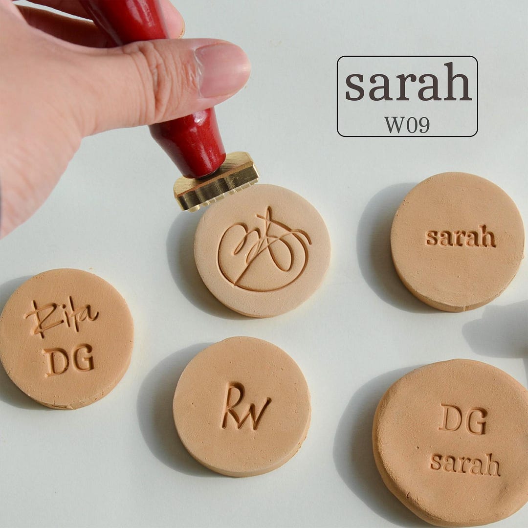 Polymer Clay Stamp | Actual Handwriting Signature Pottery Stamp | DIY ...