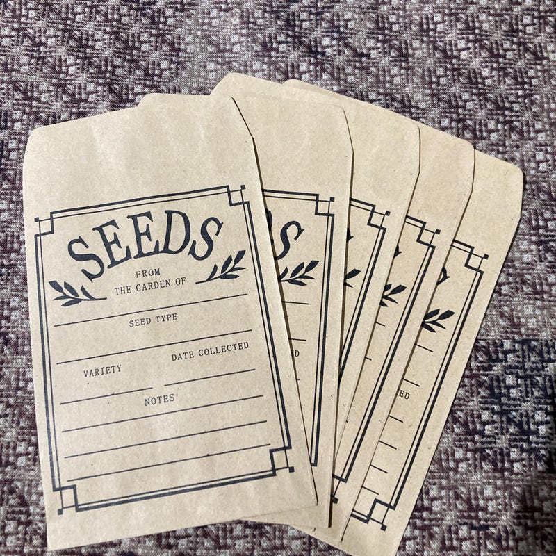 Seed Envelopes - Etsy