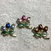 Beautiful Three Stem Roses Brooch With Rhinestones, Jewelry ...