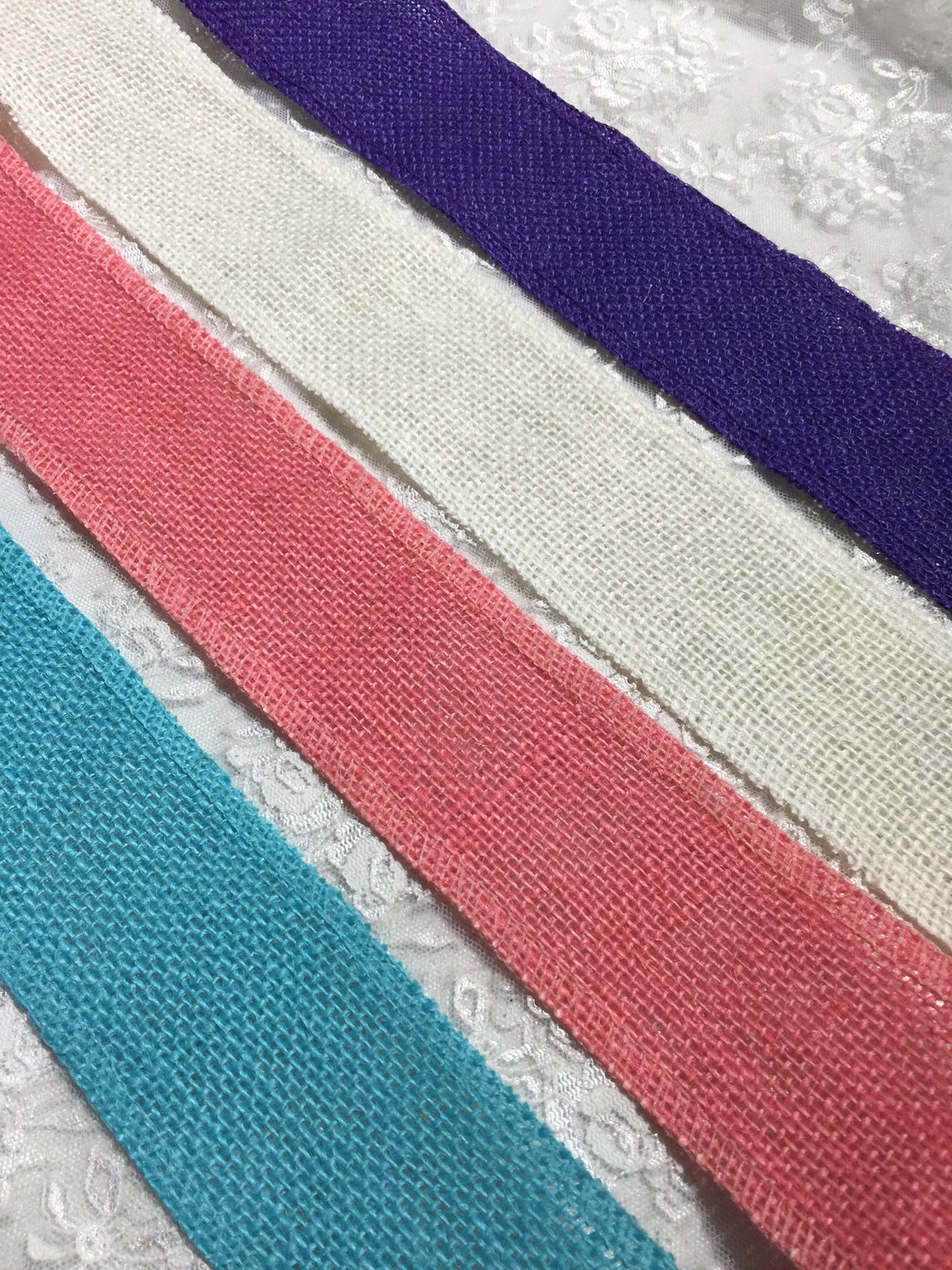 NEW Colored Burlap Jute Trim Embellishments Sewing - Etsy