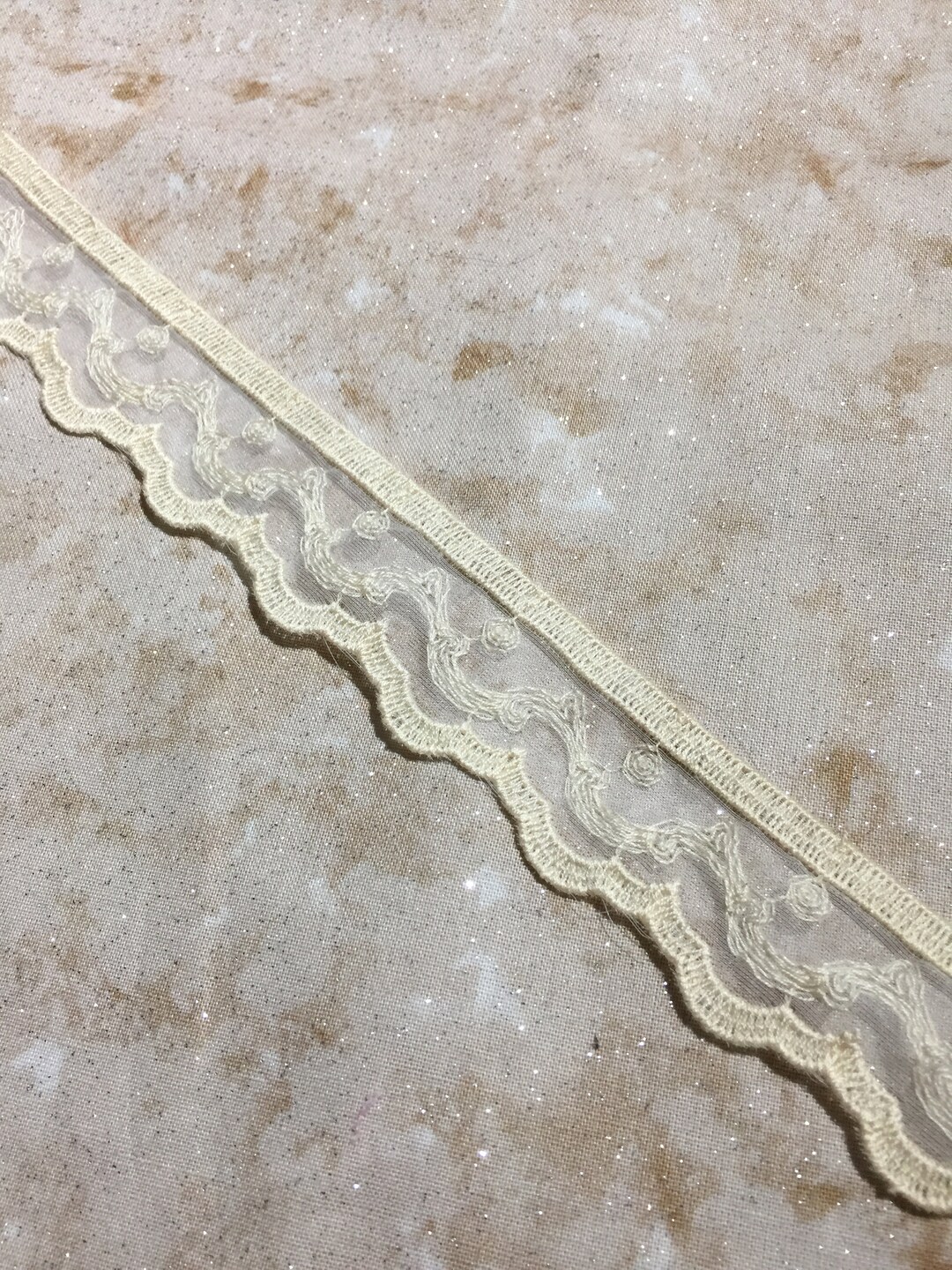 NEW!!! Pretty Ivory Vintage Style Embroidered Lace Trim, Sewing ...