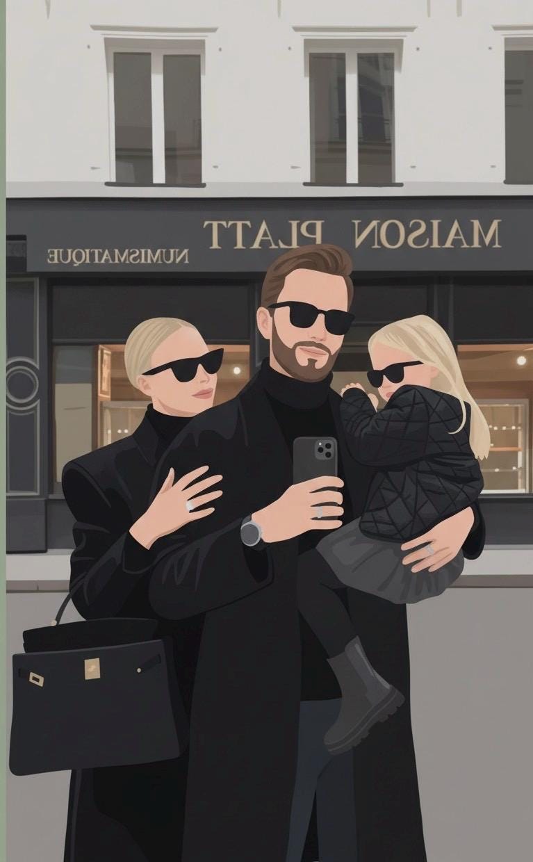 Custom Handmade Digital Family Portrait – Personalize With Names ...