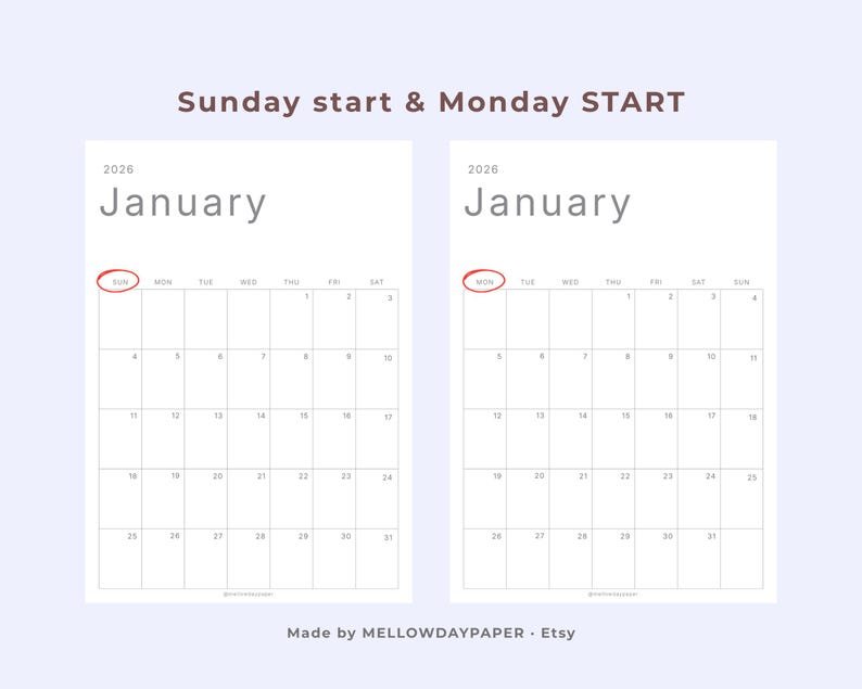 2026 Printable Vertical Calendar Fillable PDF Minimalist Monthly ...