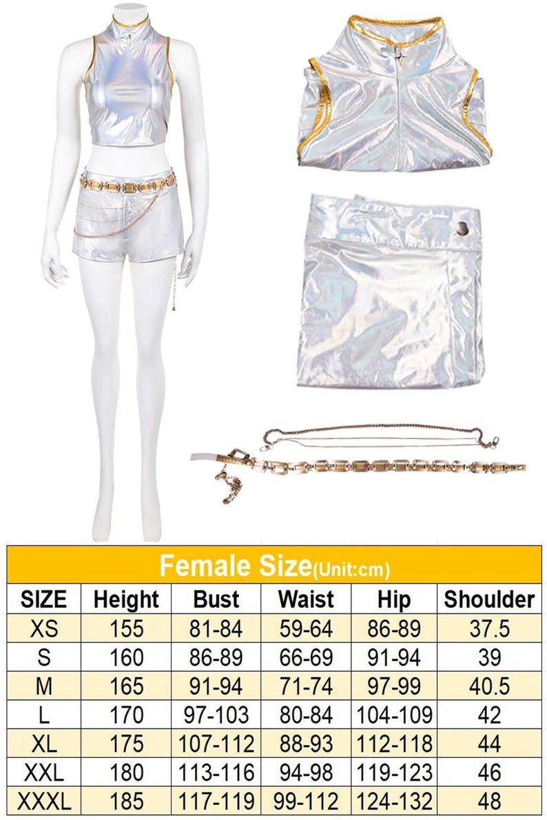 Rumi Cosplay Costume - Kpop Demon Hunters Cosplay - Sexy Silver Bodysuit - Jumpsuit for Women ...