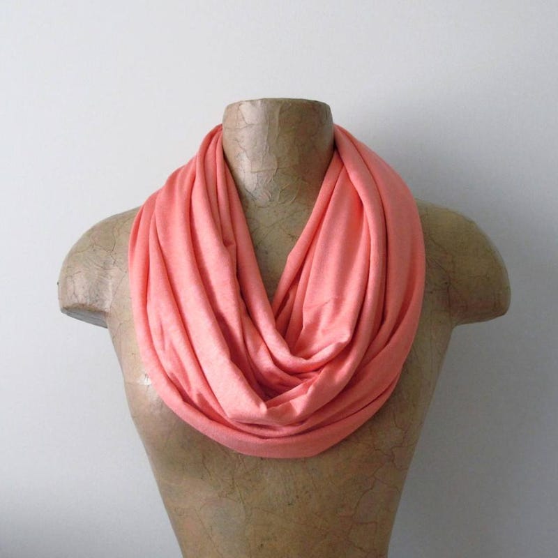 Coral Infinity Scarf - Etsy