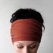 RUST Head Wrap Extra Wide Headscarf Dark Burnt Orange - Etsy