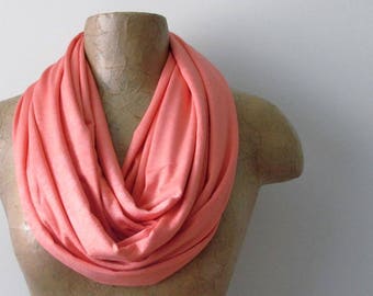 Coral Infinity Scarf - Etsy